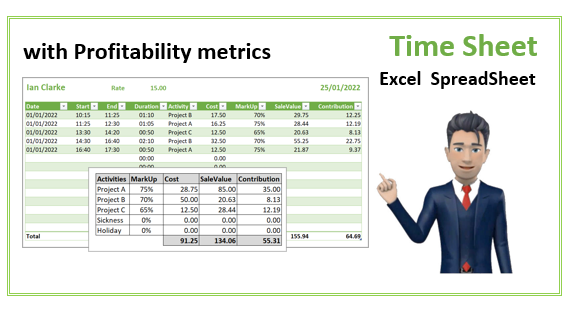 Free Timesheet Spreadsheet Template – Mr.SpreadSheet